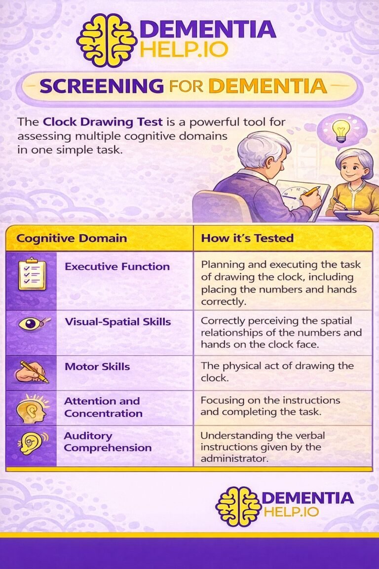 The Clock Drawing Test: A Simple Tool to Screen for Dementia - Dementia ...